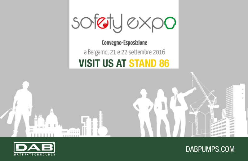 DAB a Bergamo per il Safety Expo 2017 | DAB Pumps